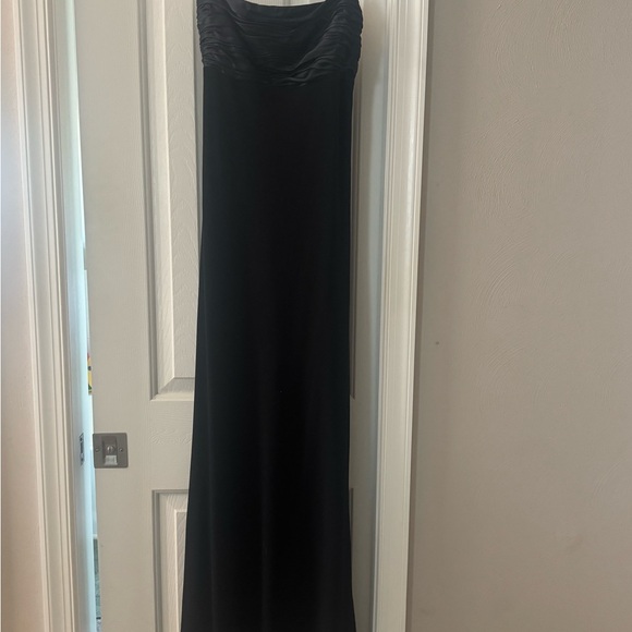Mary L Couture | Dresses | Mary L Couture Black Satin Dress | Poshmark
